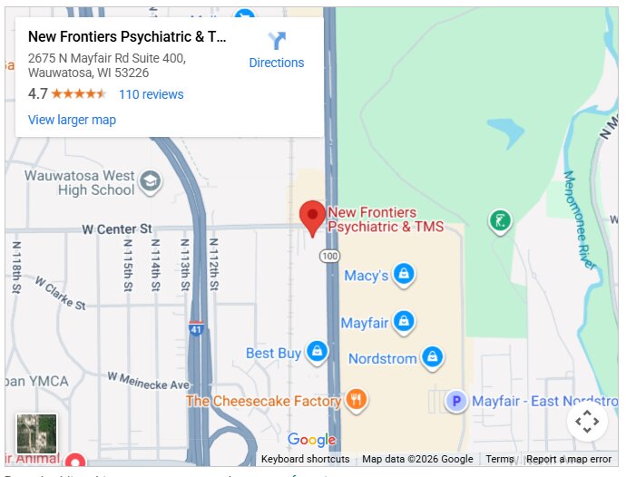 New Frontiers Psychiatric & TMS in Milwaukee Earns 2025 Recognition As ...